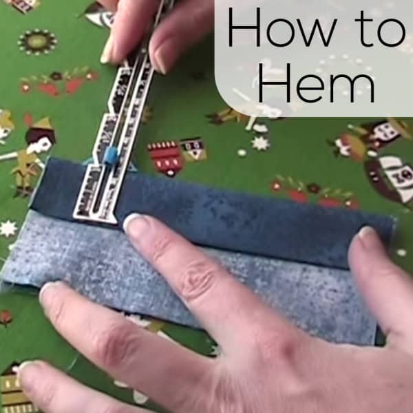 How to Turn a Hem – video - Shiny Happy World