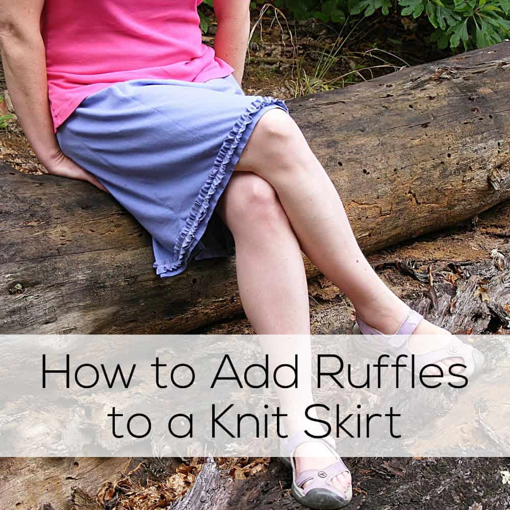 How to Add Ruffles to a T-shirt Skirt – video - Shiny Happy World