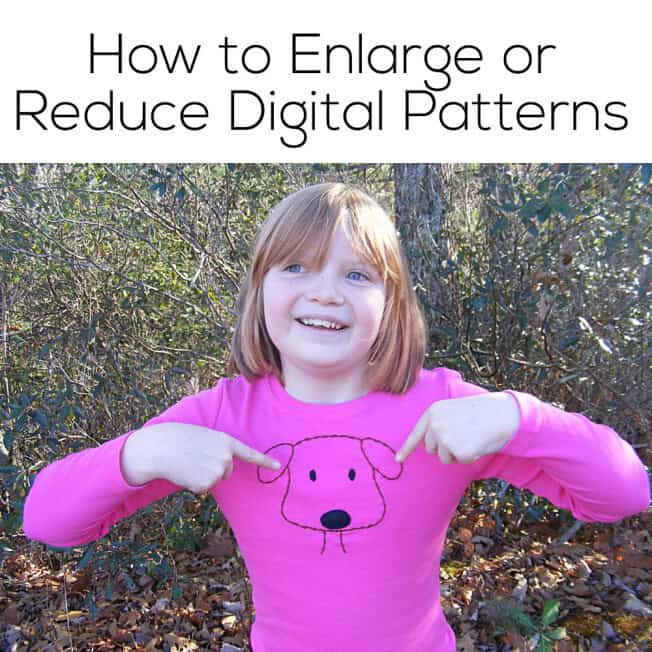 How do I enlarge and reduce digital patterns? - Shiny Happy World