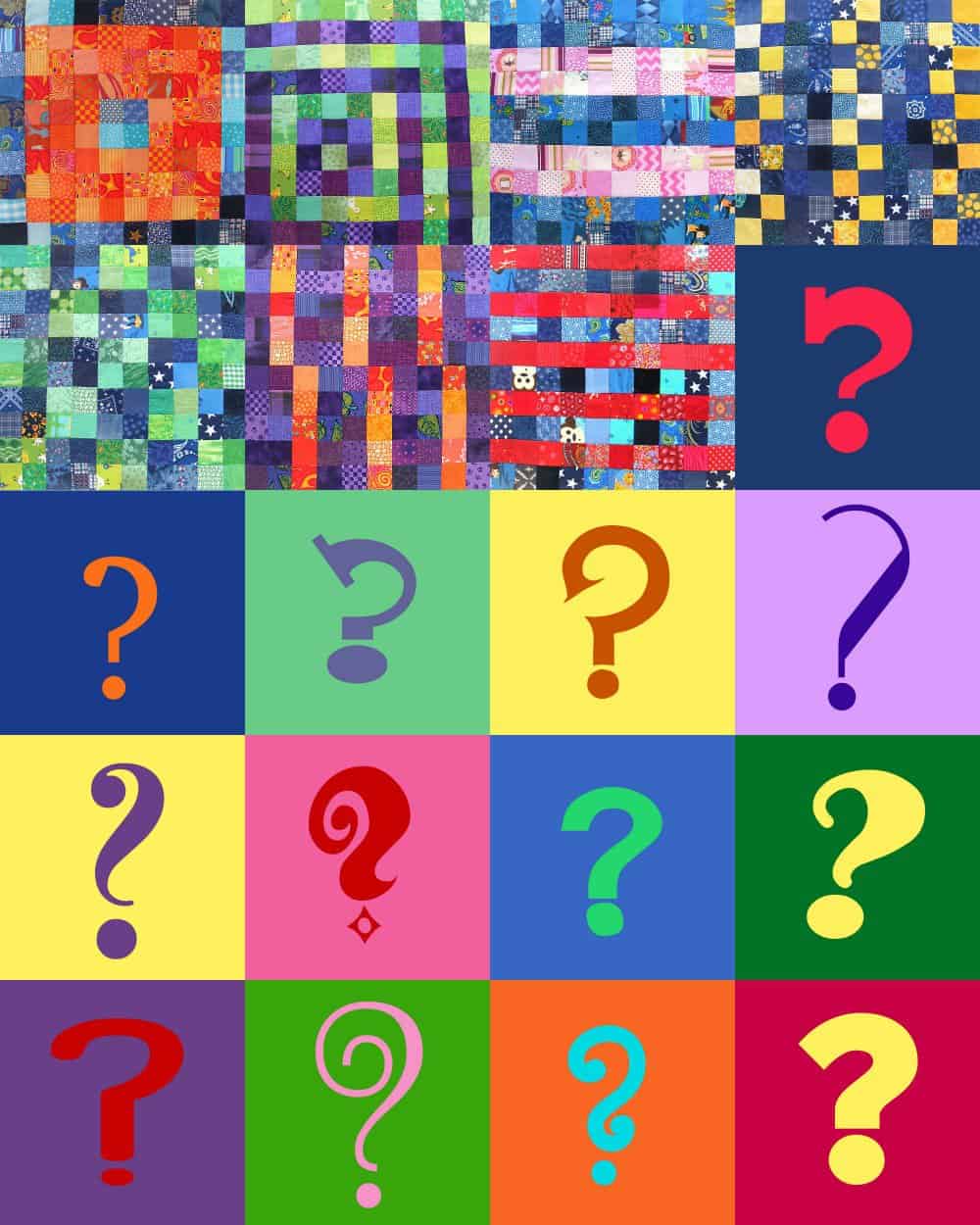 Block 7 in the Controlled Chaos Scrappy Quilt-Along - Shiny Happy World