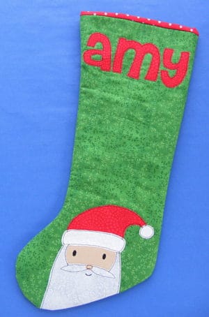 Free Santa Applique Pattern - Shiny Happy World