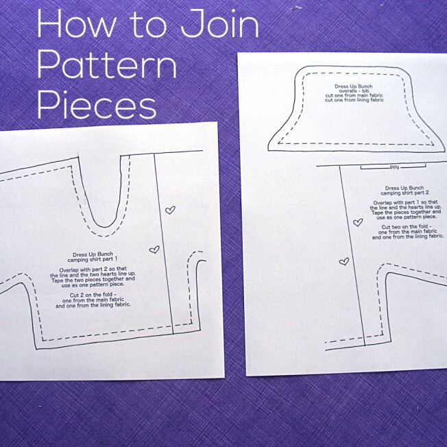 How to Match and Join Pattern Pieces - Shiny Happy World