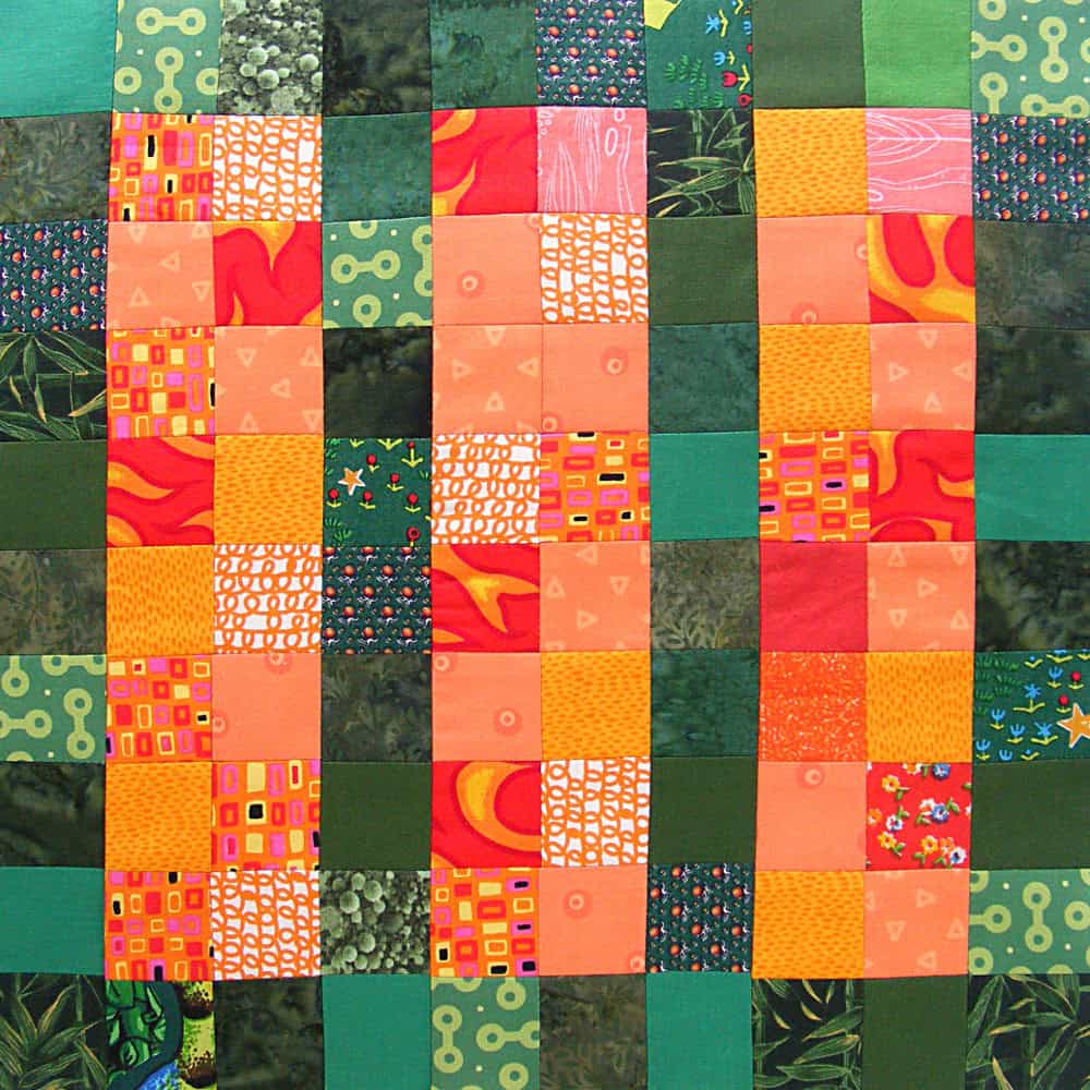 Controlled Chaos Scrap Quilt – Block #17 - Shiny Happy World