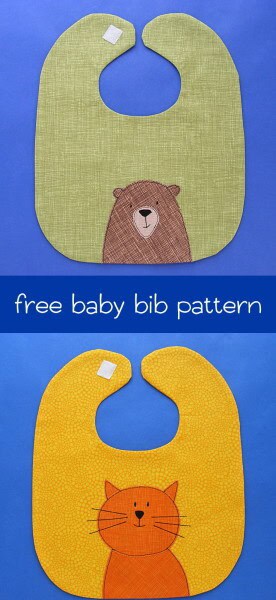 Baby Bib Pattern - Adorable and Free - Shiny Happy World