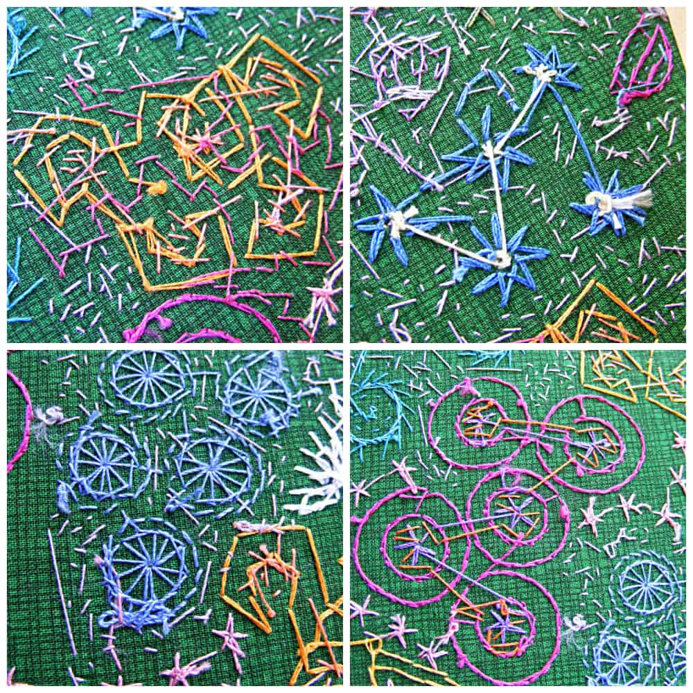 A BIG Embroidery Project - Cat Among the Flowers | Shiny Happy World