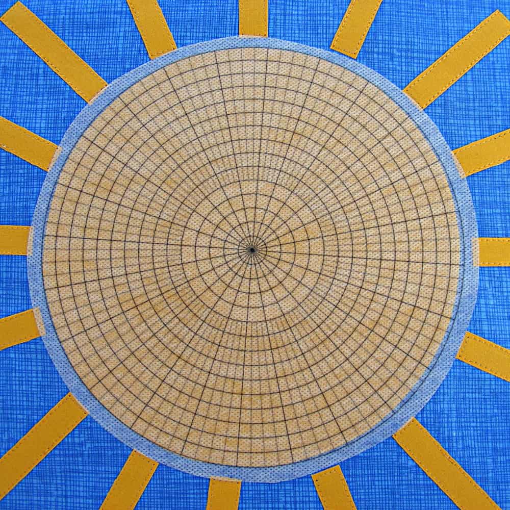 Here Comes the Sun! An Embroidered Mandala Sun :-) | Shiny Happy World