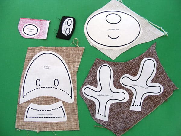 Rudolph the Red-Nosed Reindeer – a free applique pattern - Shiny Happy ...