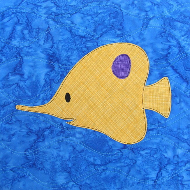 Fish Quilt Step 2 - Choosing Fabric - Shiny Happy World