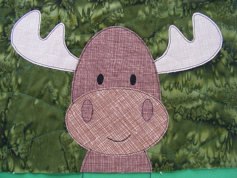 Free Moose Applique Pattern - Shiny Happy World