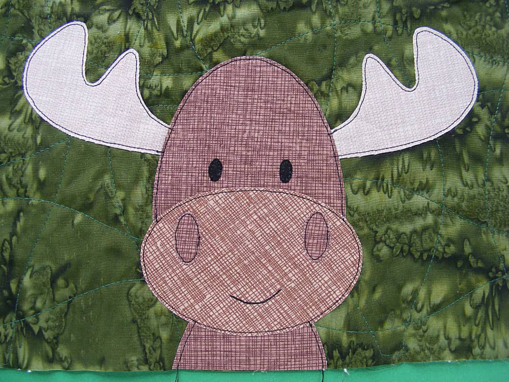 Free Moose Applique Pattern - Shiny Happy World