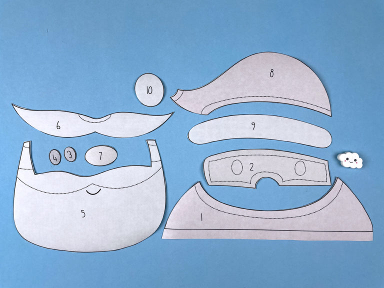 Free Santa Applique Pattern - Shiny Happy World