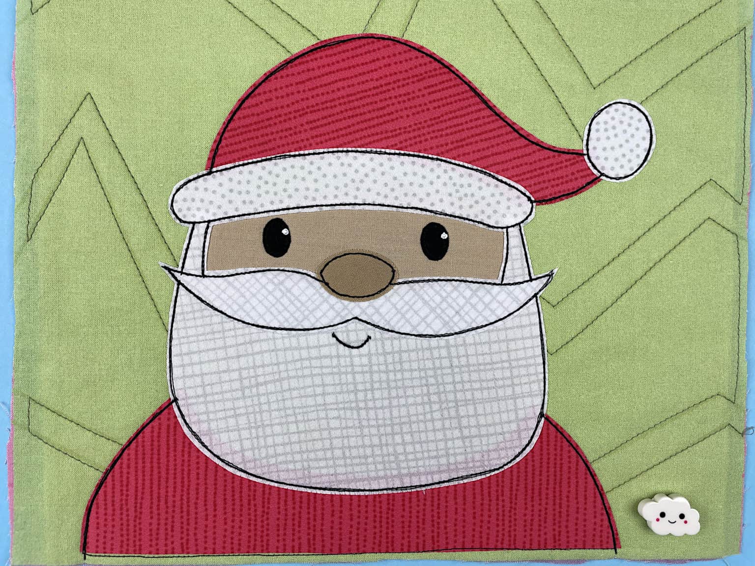 Free Santa Applique Pattern - Shiny Happy World