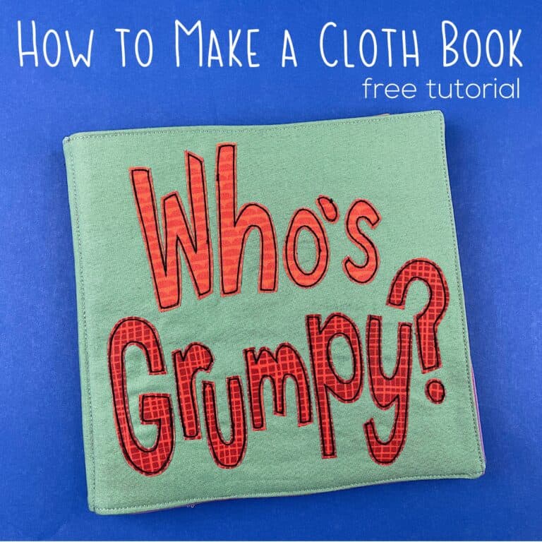 How to Make a Cloth Book - Shiny Happy World